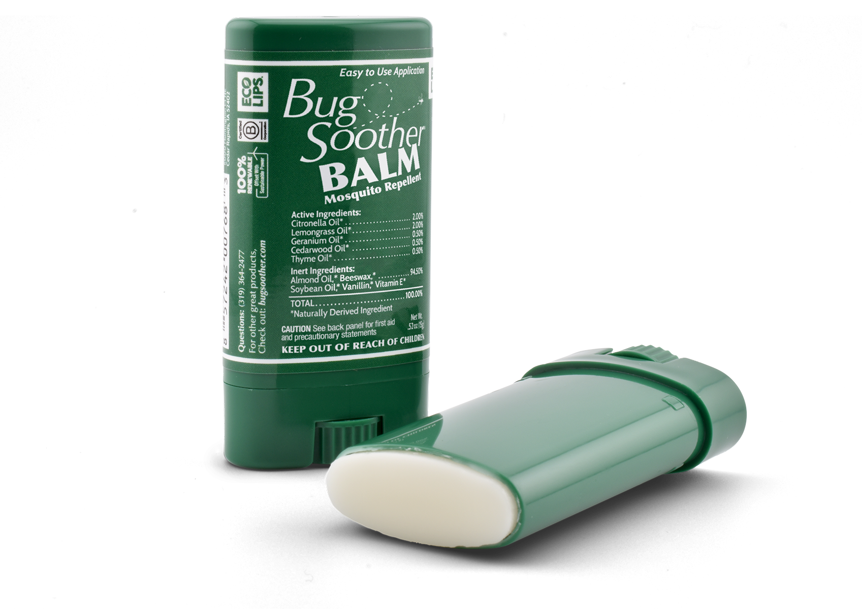 Bug Soother Balm Natural Mosquito Repellent 0.52 oz. - Bug Soother: Bug ...