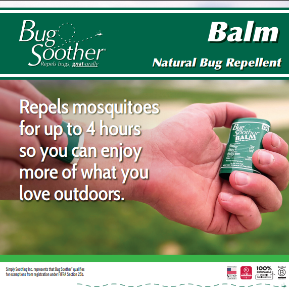 Bug Soother Natural Insect Repellent Balm for Mosquitos 0.52 oz. - Bug ...